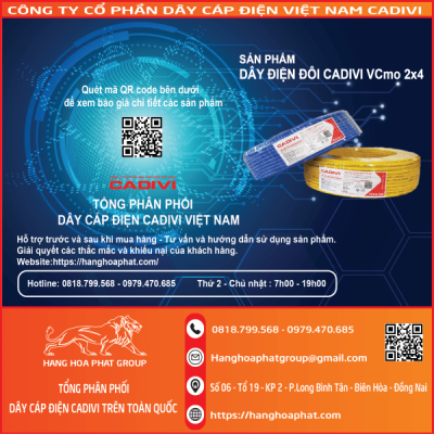 Dây điện đôi Cadivi VCmo 2x4 - Giải Pháp Hoàn Hảo Cho Kết Nối Điện An ...